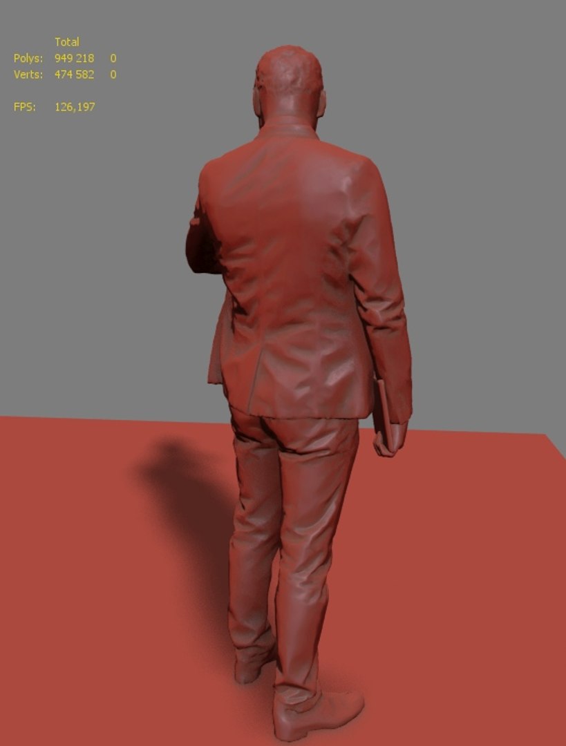 man business businessman 3d model