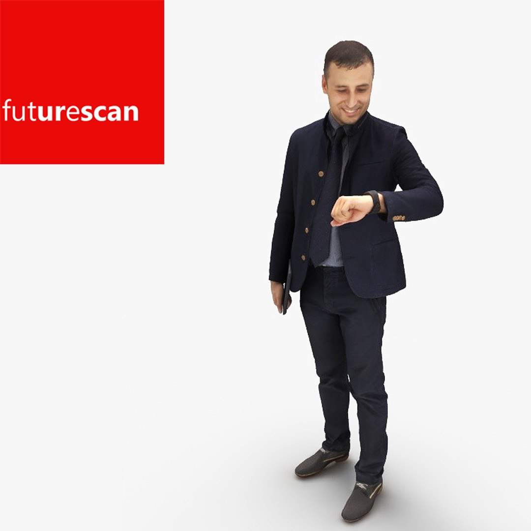 man business businessman 3d model