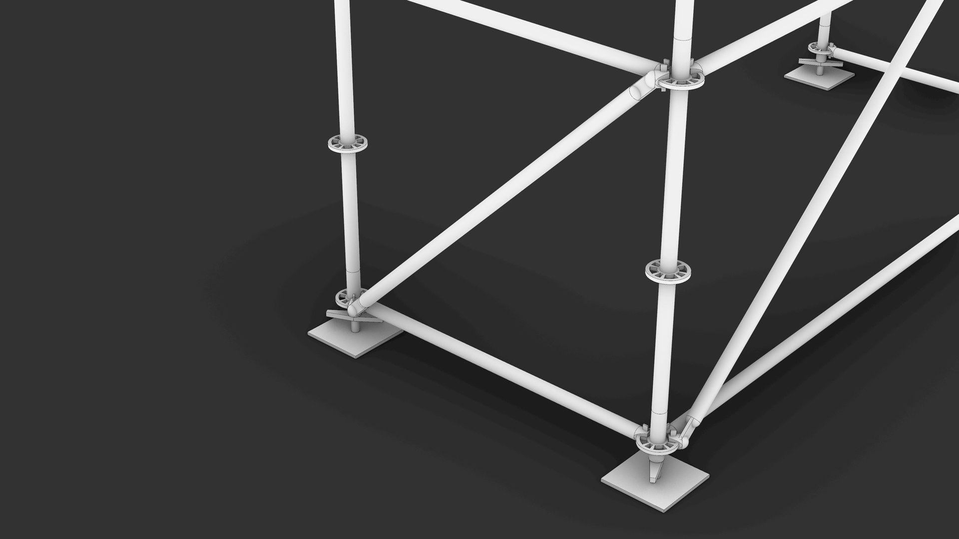 3D Scaffold Tall Tower - Layher Multidirectional Scaffolding ...