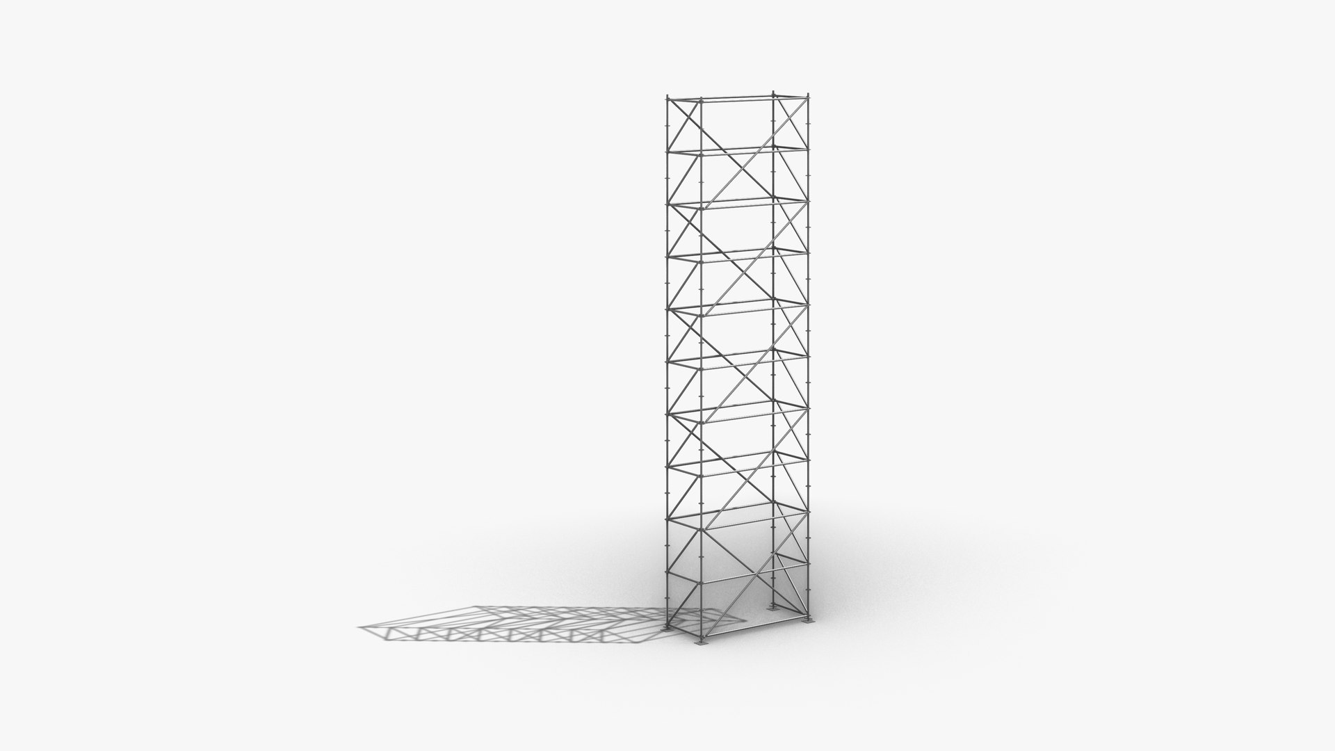 3D Scaffold Tall Tower - Layher Multidirectional Scaffolding ...