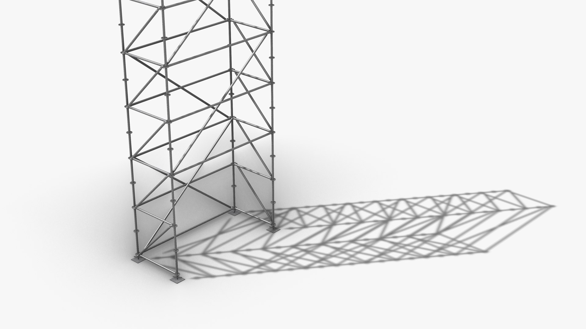 3D Scaffold Tall Tower - Layher Multidirectional Scaffolding ...