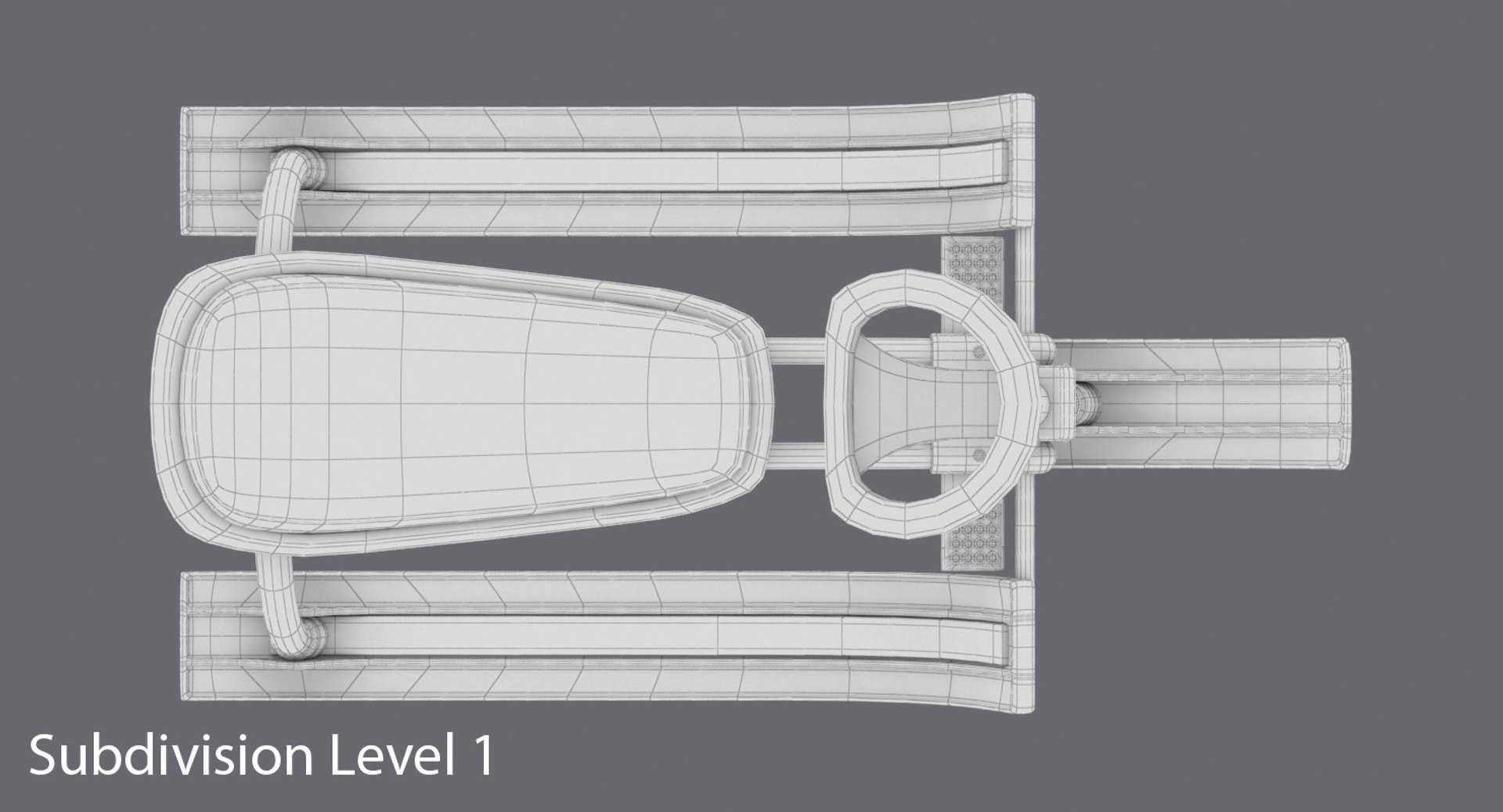 3d model snow sled v1