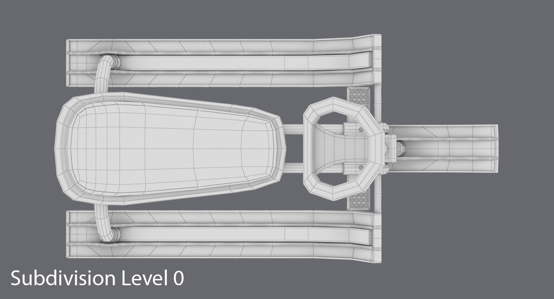 3d model snow sled v1