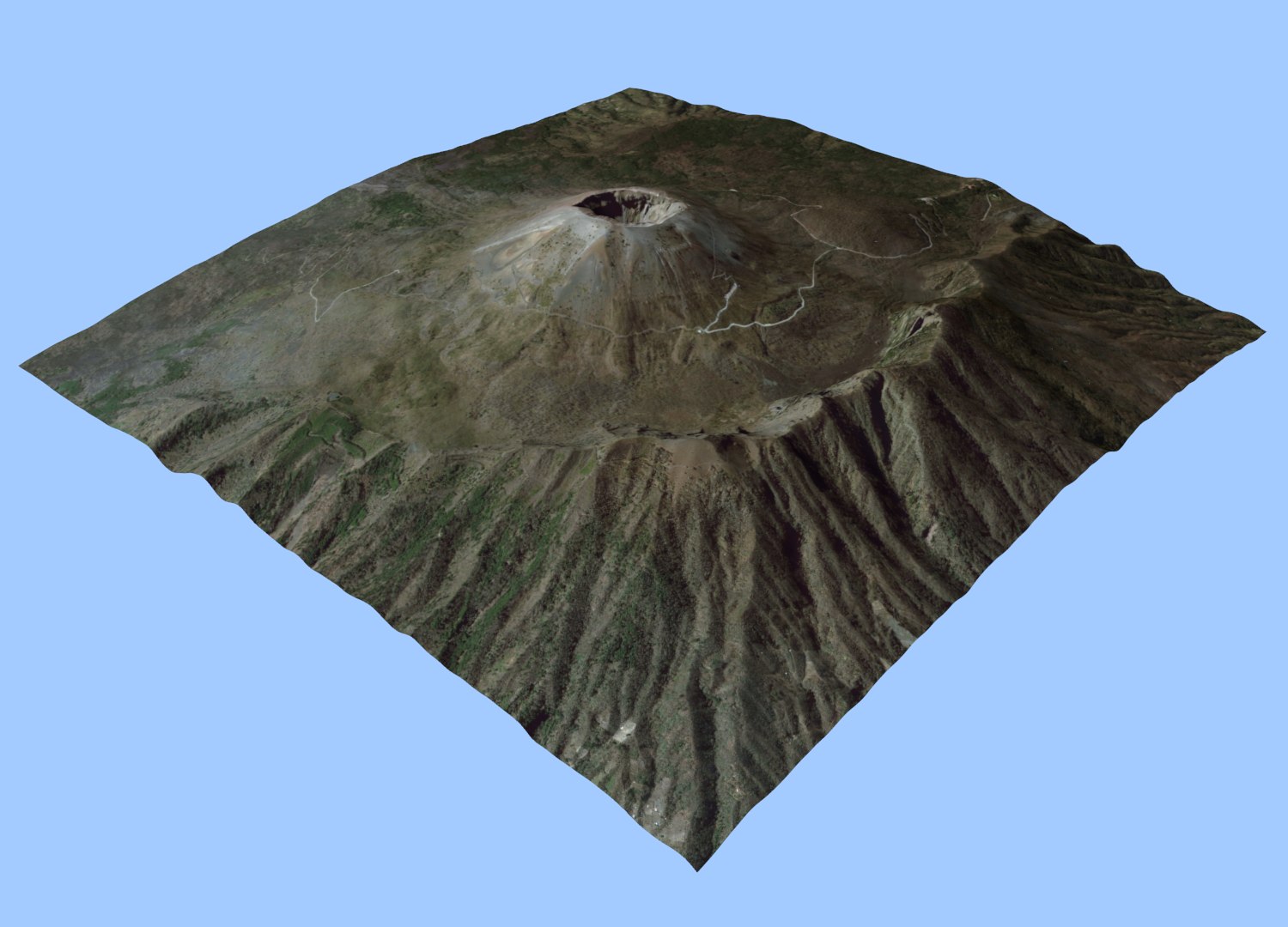 3D Model Volcanic Mount Vesuvius - TurboSquid 1516179
