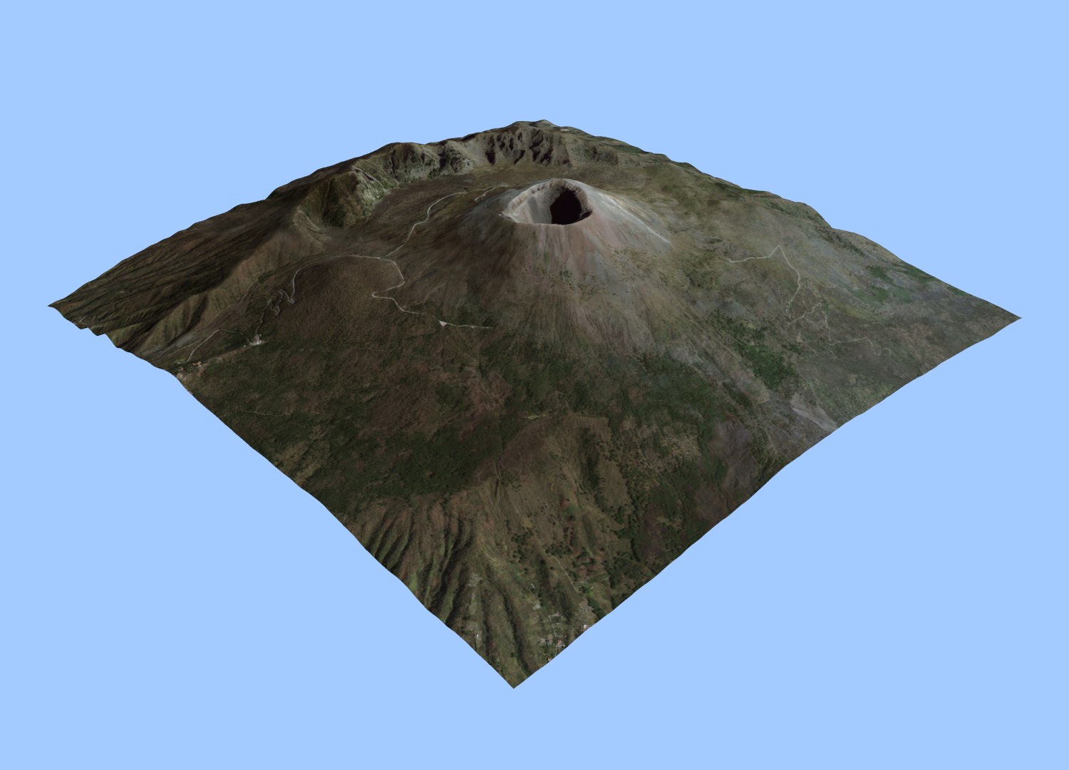3D Model Volcanic Mount Vesuvius - TurboSquid 1516179
