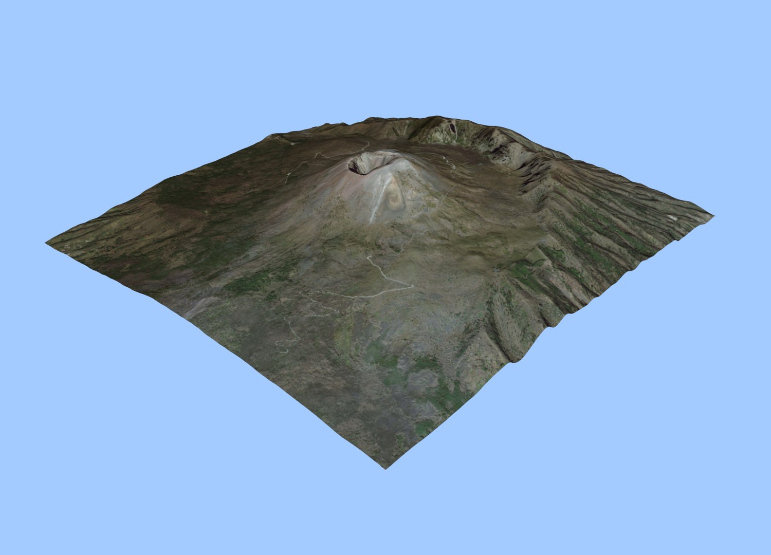 3D Model Volcanic Mount Vesuvius - TurboSquid 1516179