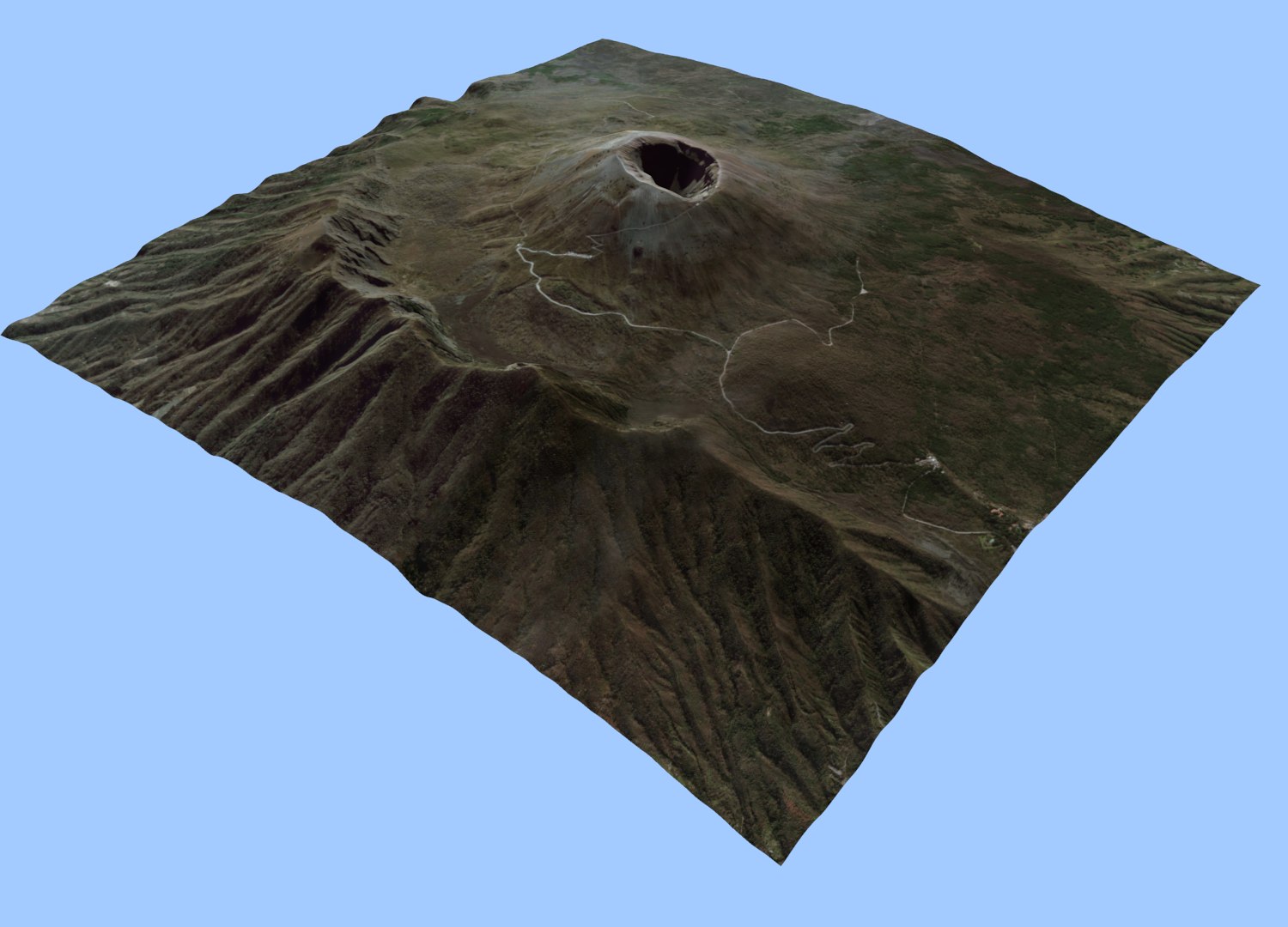 3D Model Volcanic Mount Vesuvius - TurboSquid 1516179