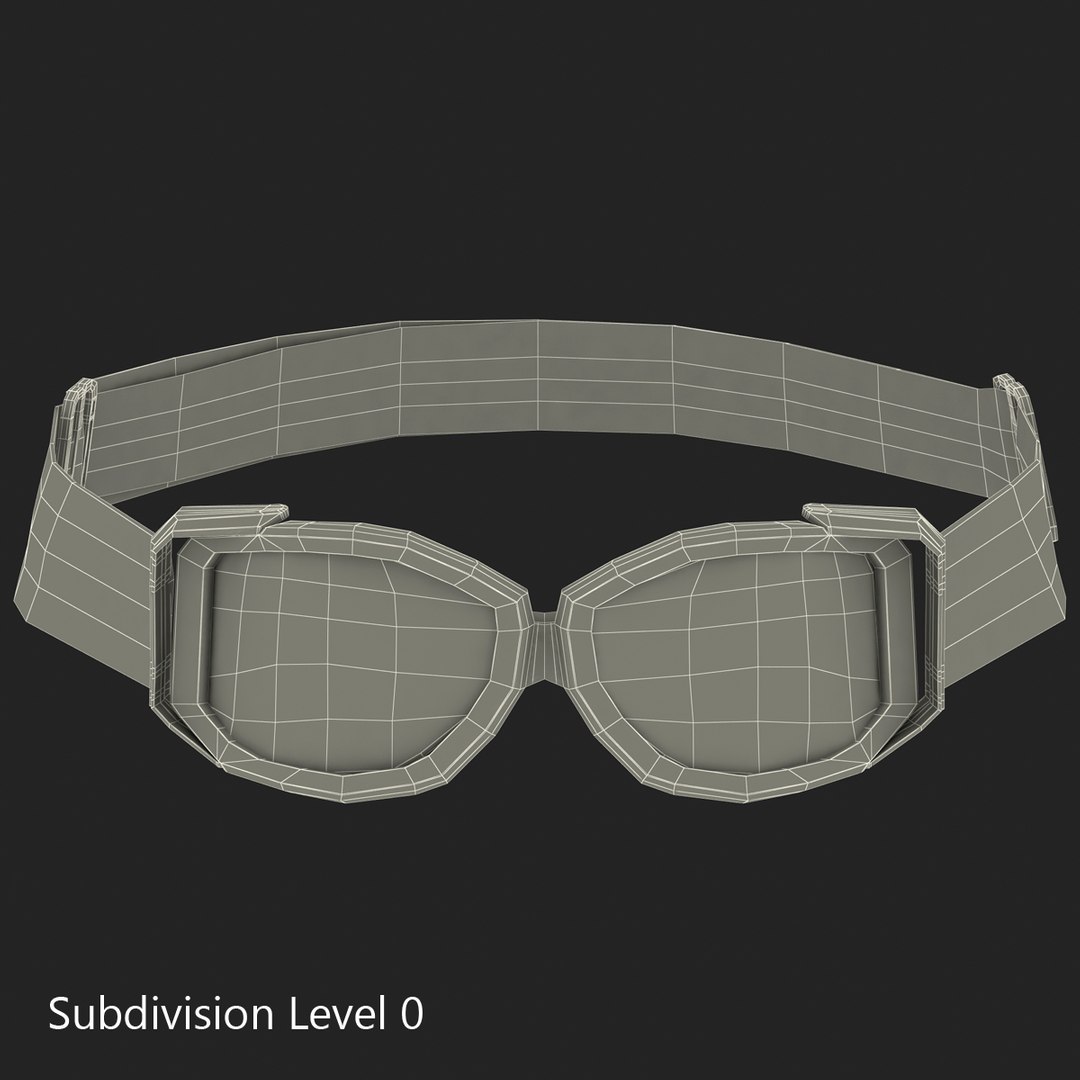 3d tactical goggle glasses model