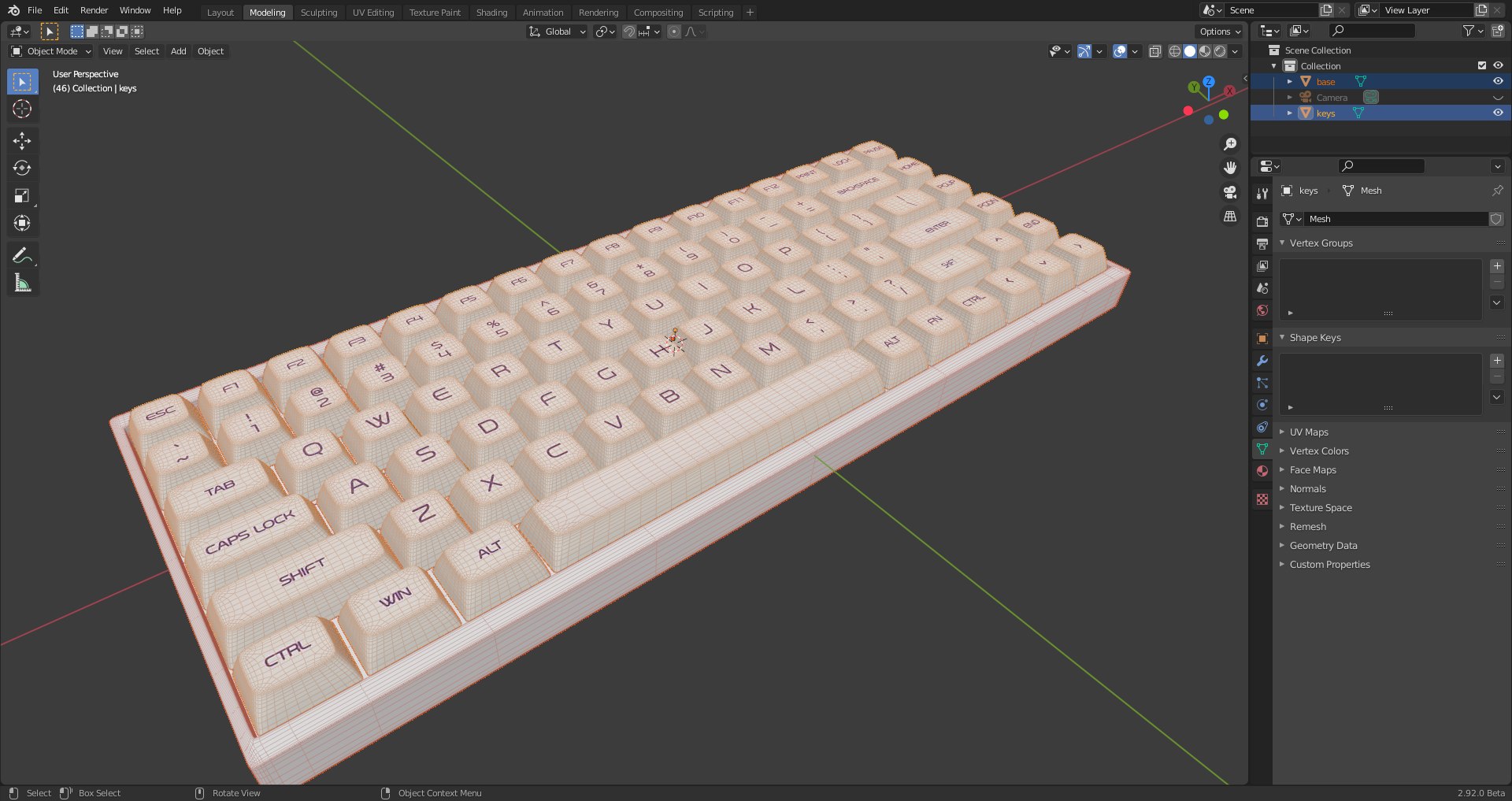Mechanical Keyboard 3D Model - TurboSquid 1706478