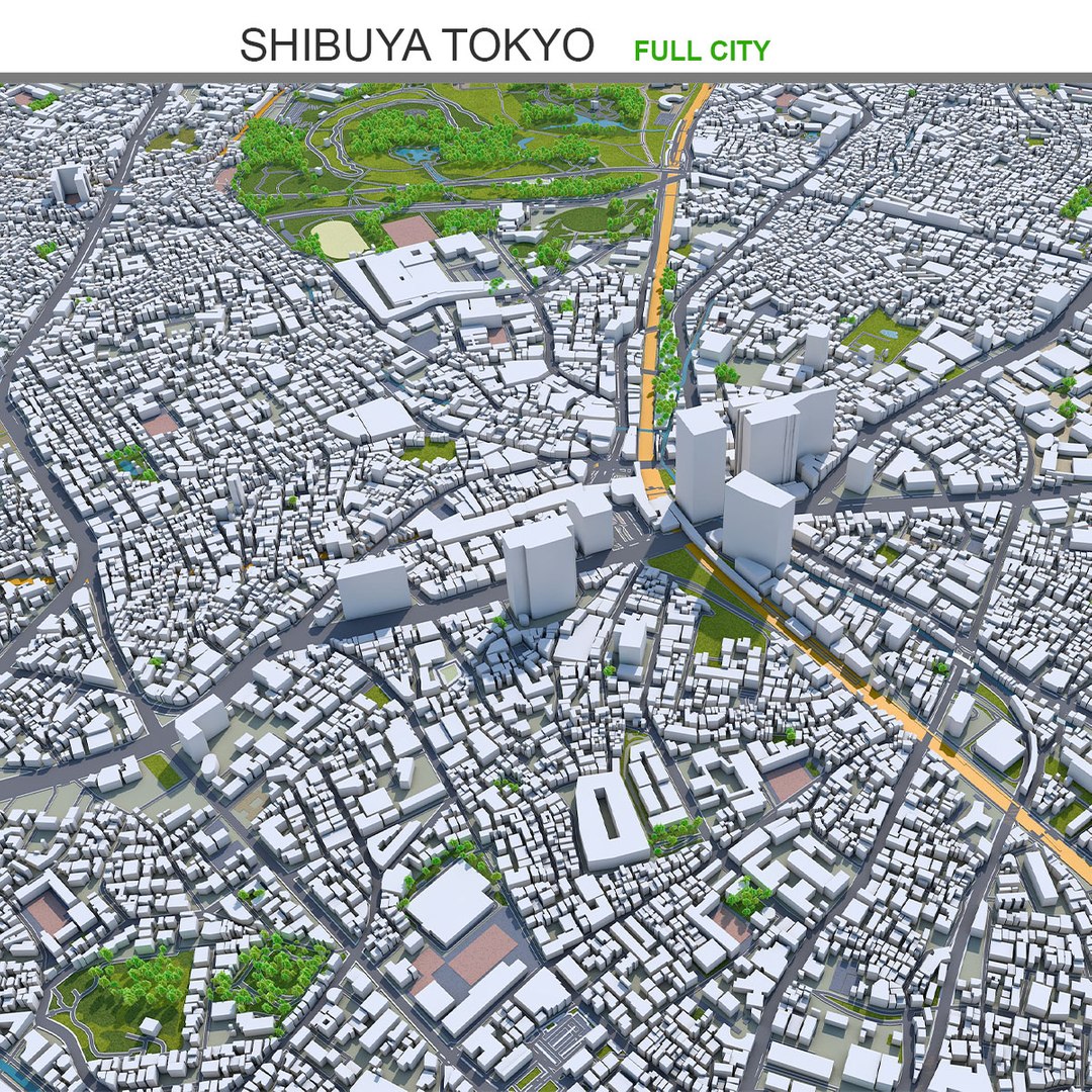 3D Shibuya Tokyo - TurboSquid 1718879