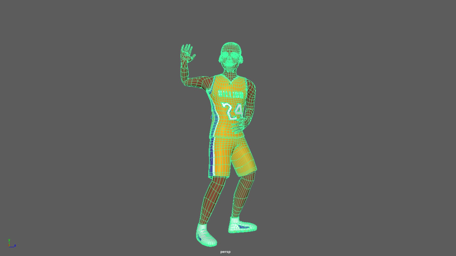 3D Model Basketball Side Pass Animation With Character - TurboSquid 1919038