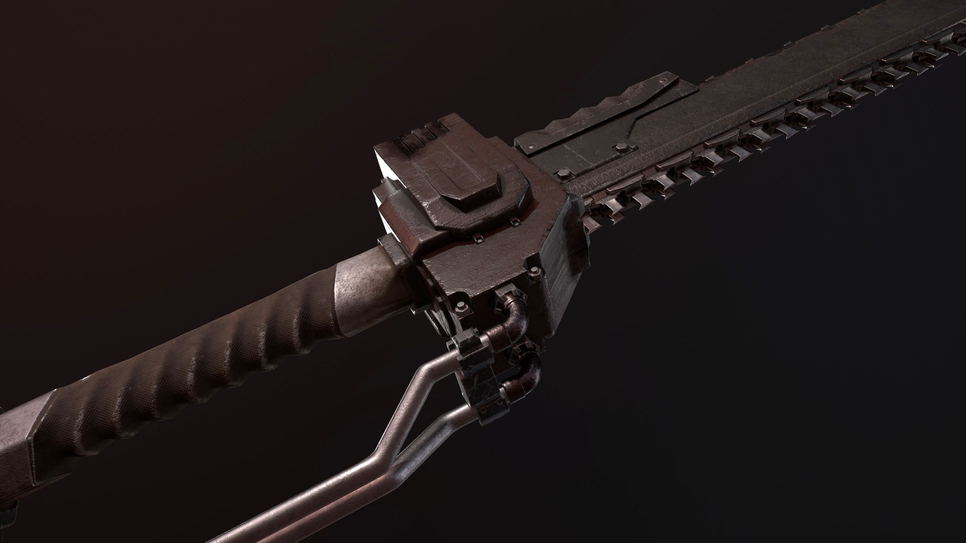 3D Model Chainsword Brutal Chain Sword - TurboSquid 1312759