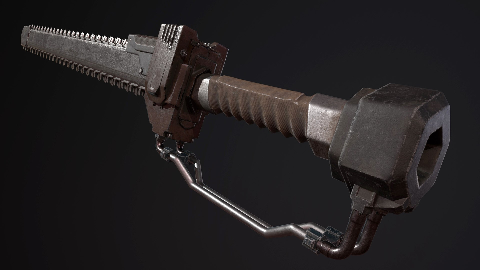 3D Model Chainsword Brutal Chain Sword - TurboSquid 1312759