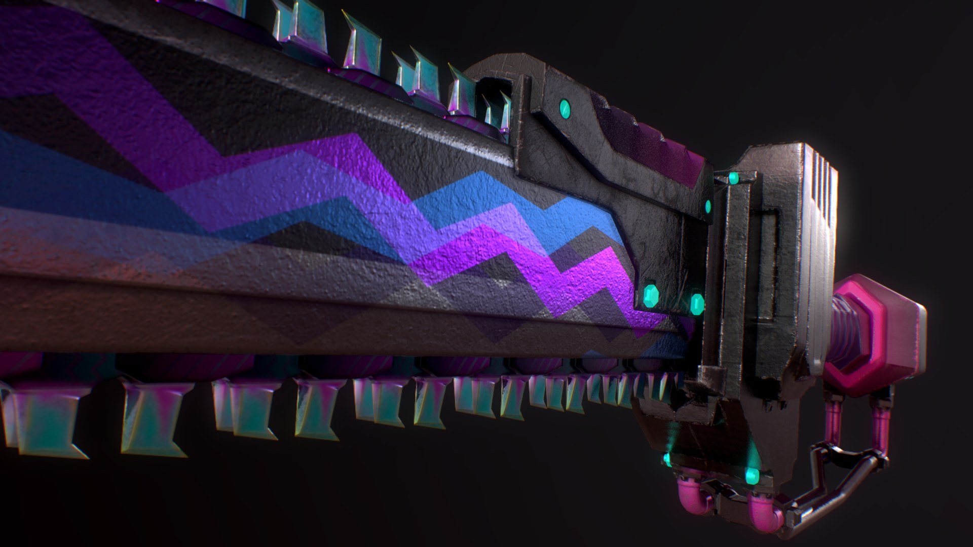 3D model chainsword brutal chain sword - TurboSquid 1312759