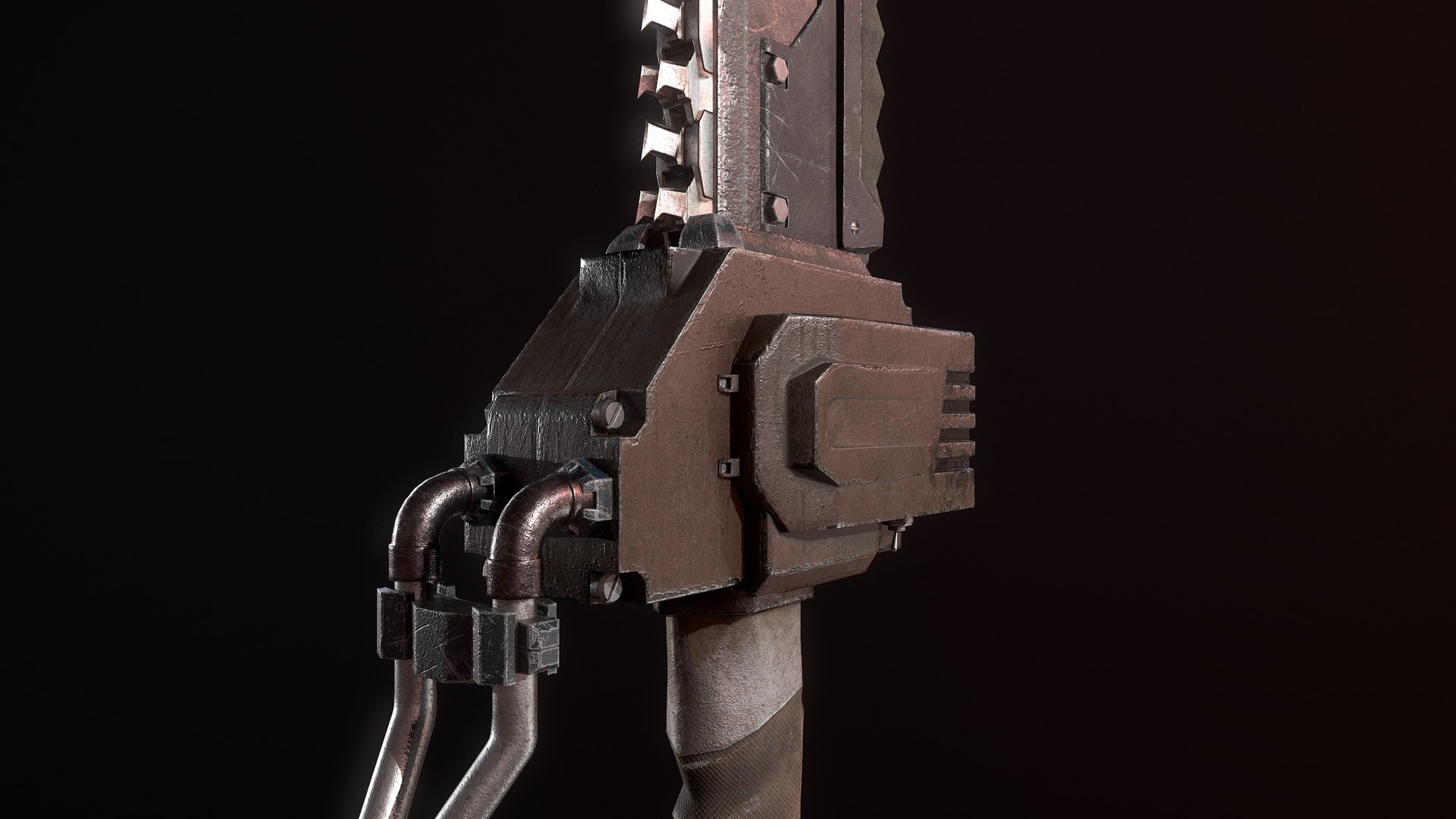 3D Model Chainsword Brutal Chain Sword - TurboSquid 1312759