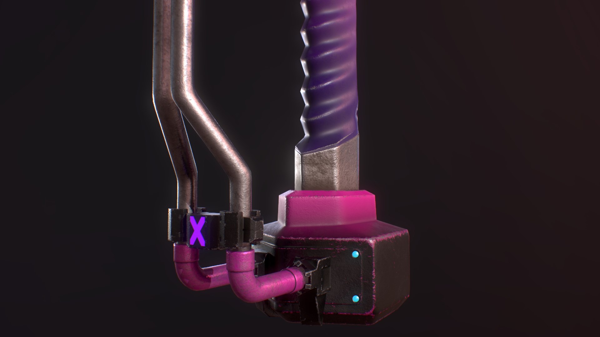 3D Model Chainsword Brutal Chain Sword - TurboSquid 1312759