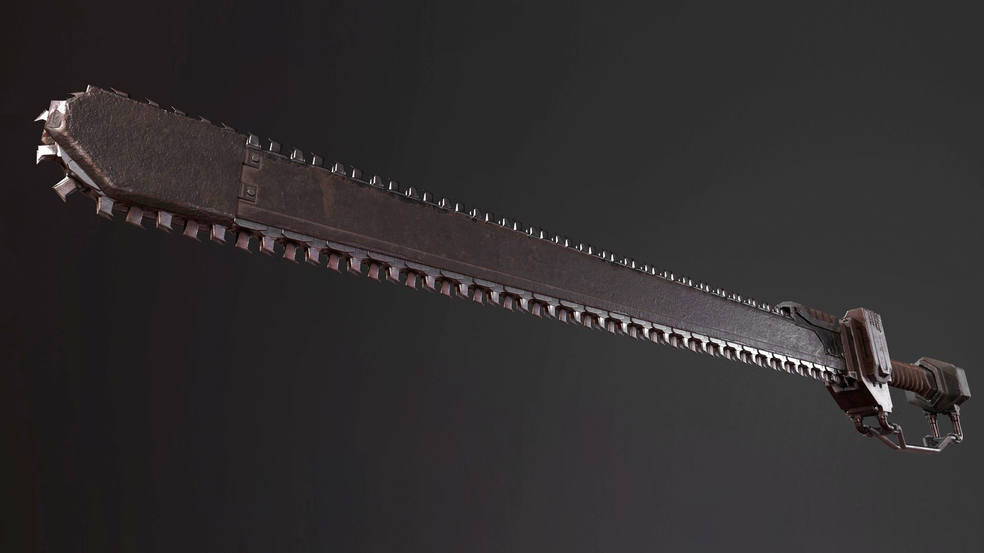 3D Model Chainsword Brutal Chain Sword - TurboSquid 1312759