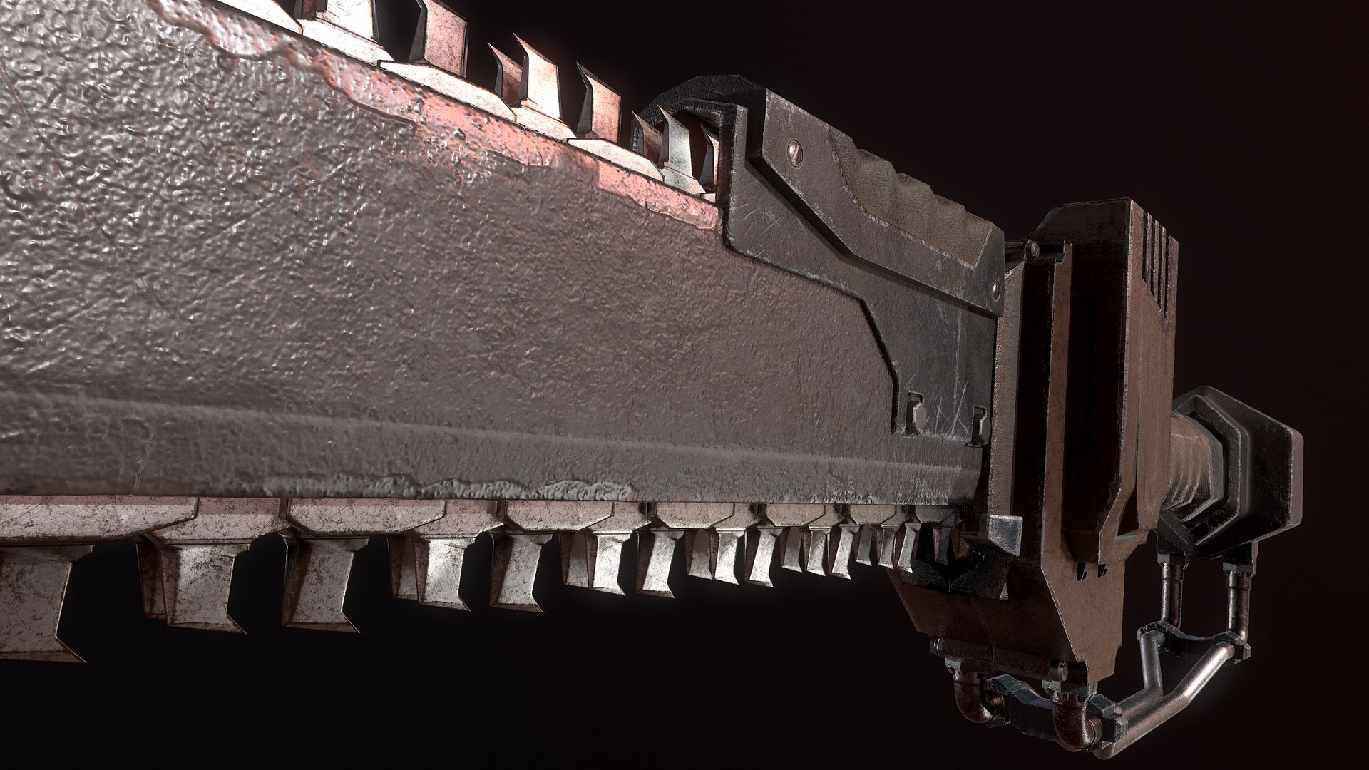 3D Model Chainsword Brutal Chain Sword - TurboSquid 1312759