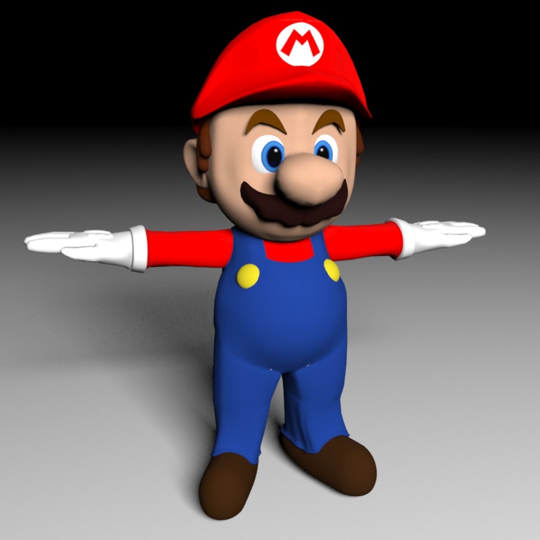 Free Obj Model Super Mario