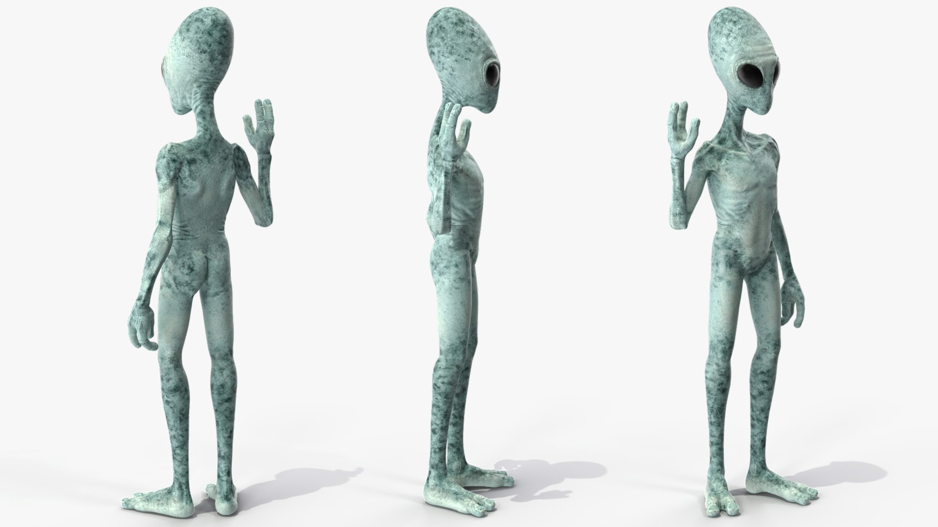 Humanoid Alien Rigged 3D Model - TurboSquid 1640281