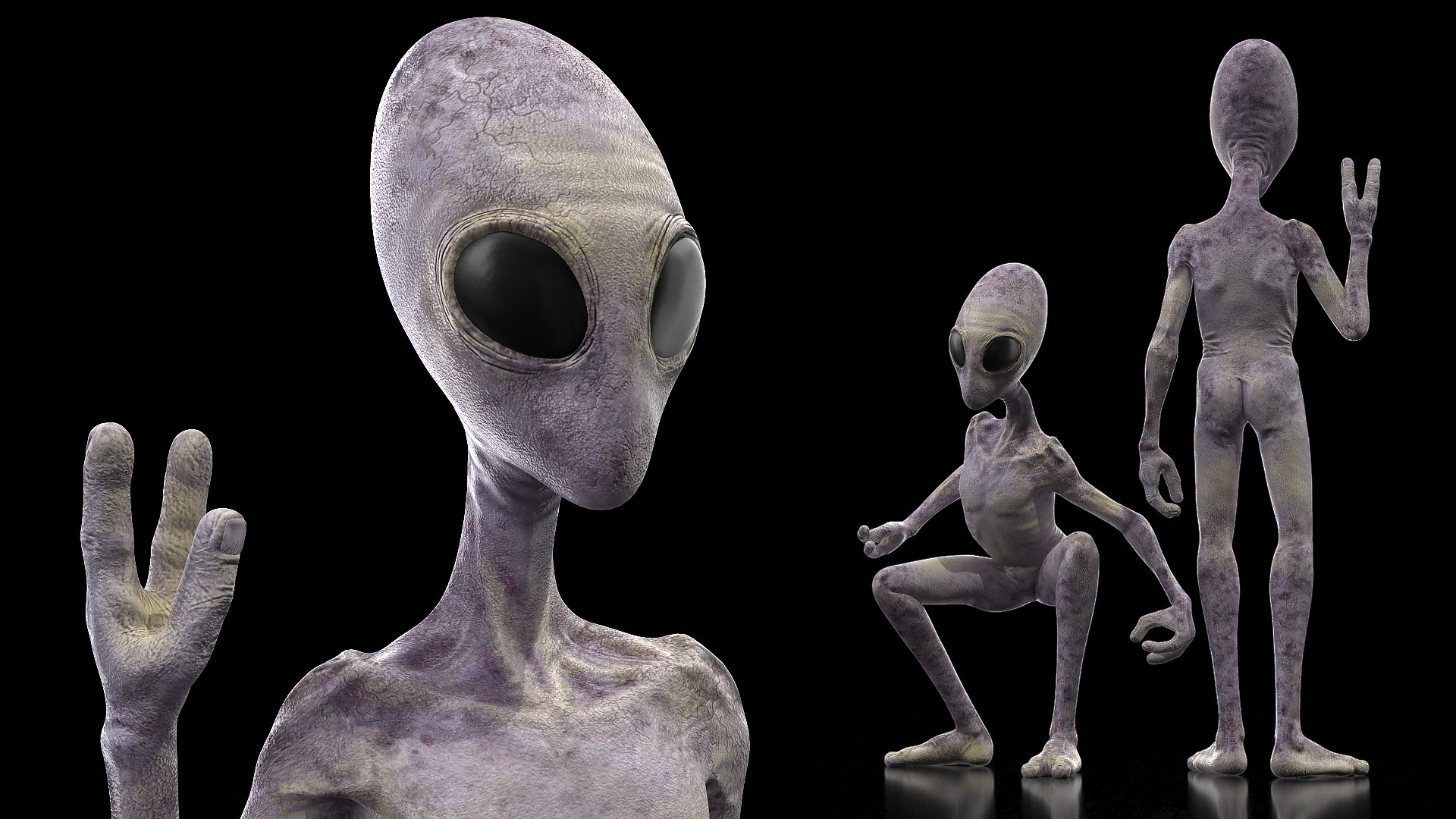 Humanoid Alien Rigged 3D Model - TurboSquid 1640281