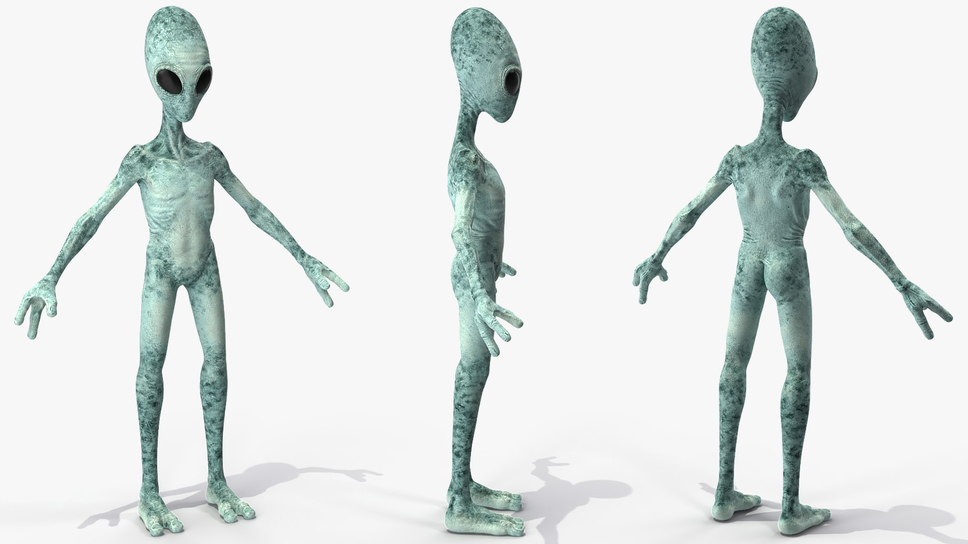 Humanoid Alien Rigged 3D Model - TurboSquid 1640281