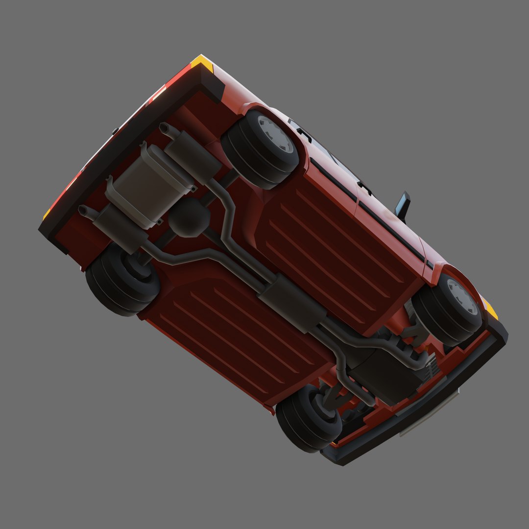 Toon Style Car For Game Or Animation 3D Model - TurboSquid 1942048