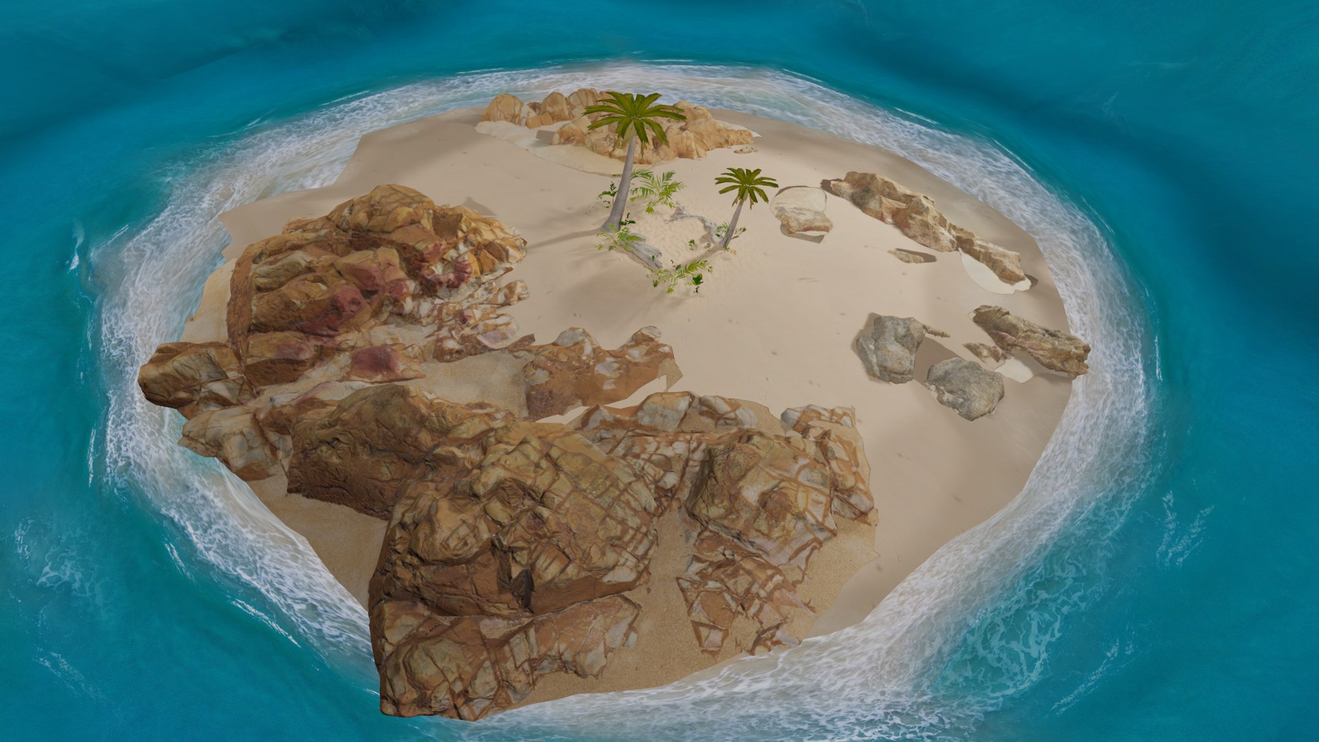 3D Island - TurboSquid 2172348
