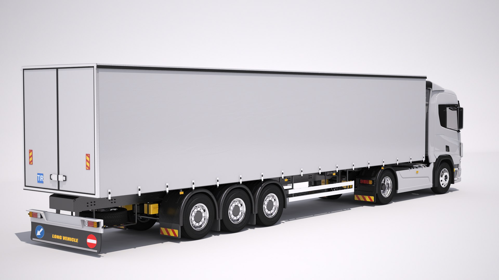 Generic Tautliner Semi Trailer 3D - TurboSquid 1476844
