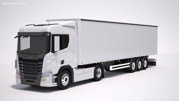 Generic tautliner semi trailer 3D - TurboSquid 1476844
