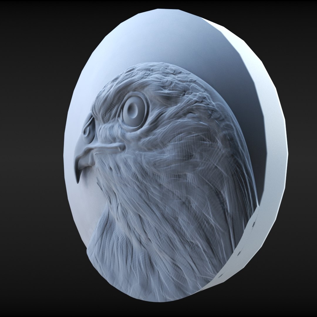 Hawk Coin 3D Model - TurboSquid 1226567