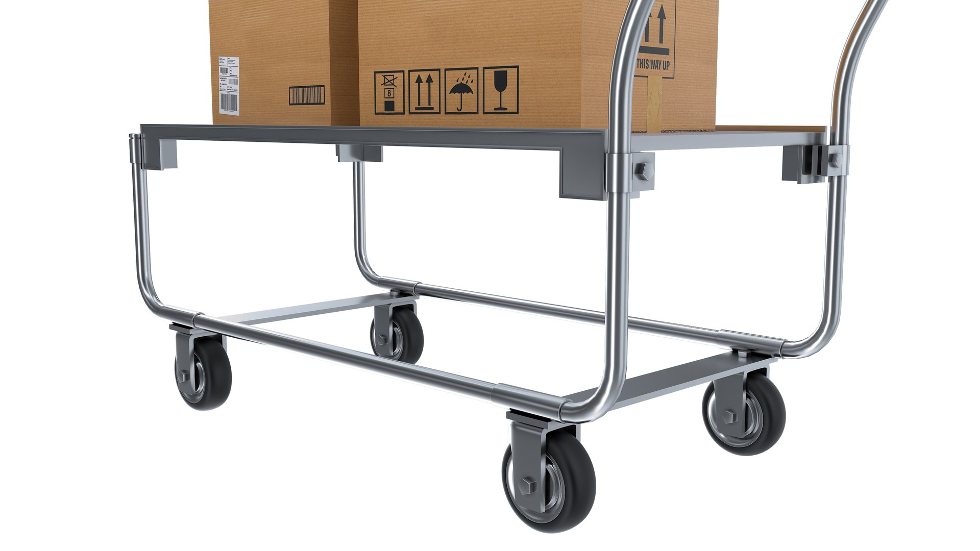 3D Transport Trolley With Cargo - TurboSquid 2259183