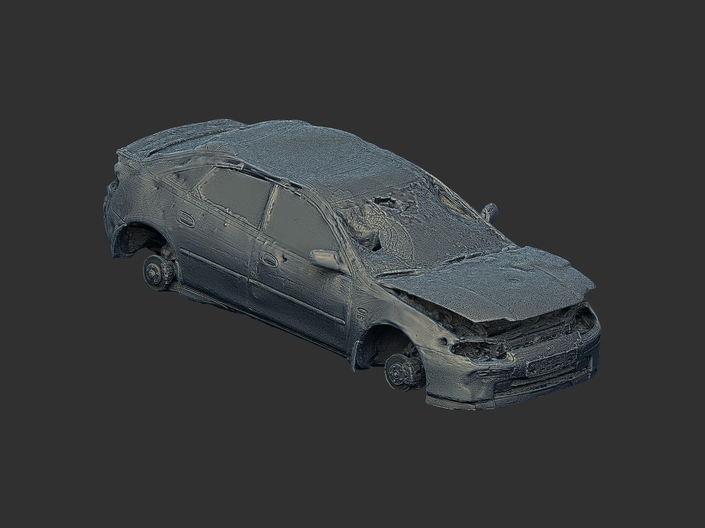 Car Wreck Pack 16K Model - TurboSquid 2228465