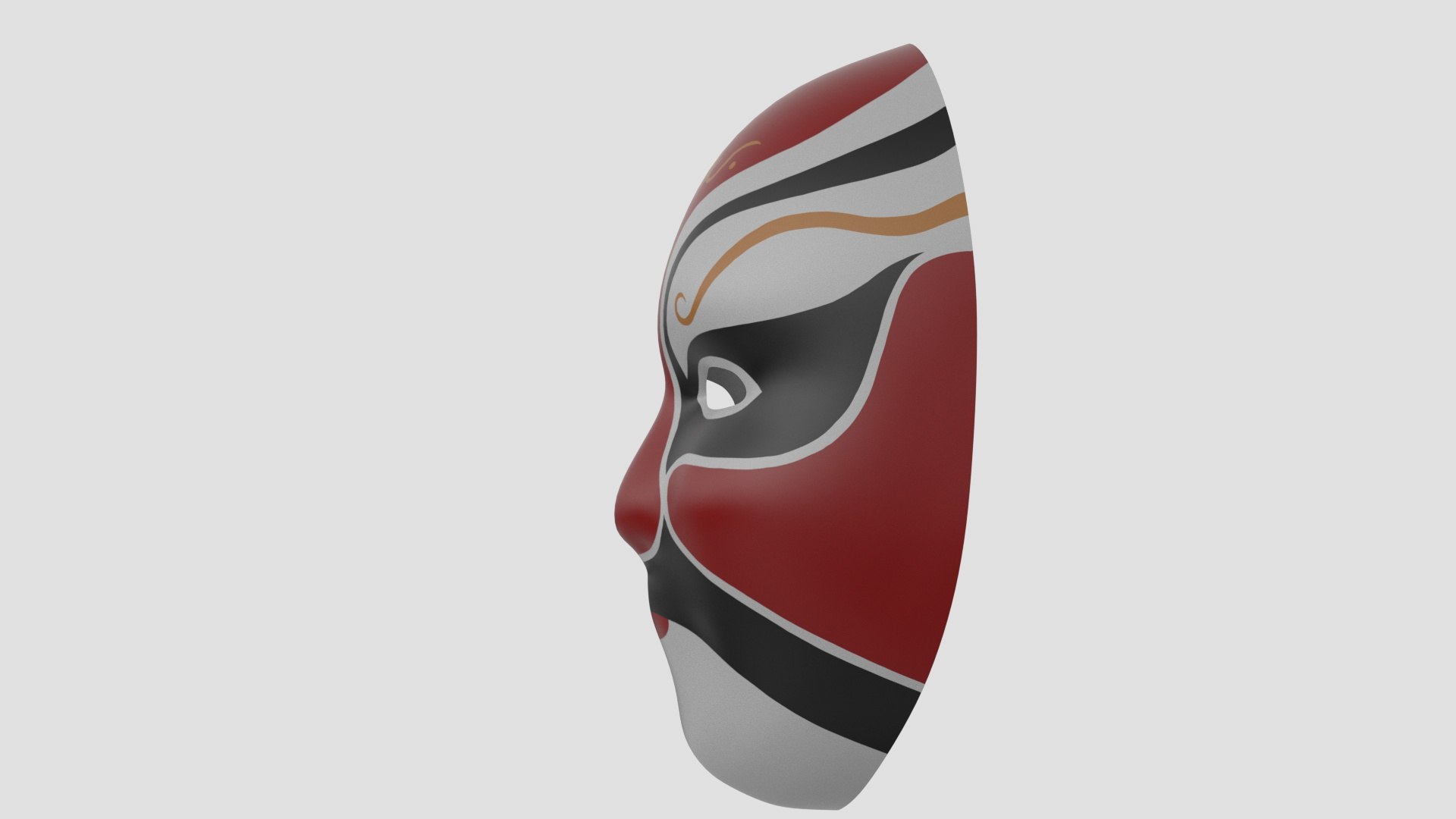 3D Chinese Style Face Mask - TurboSquid 1691628