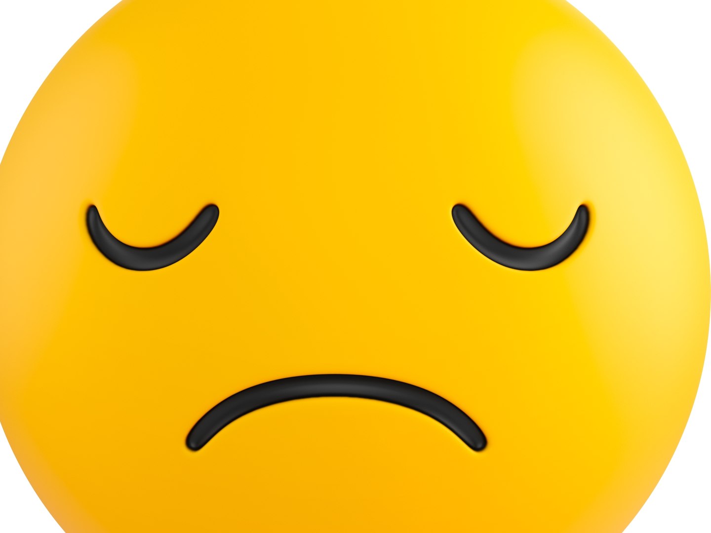 3D Symbol016 Sad Emoji - TurboSquid 2039803