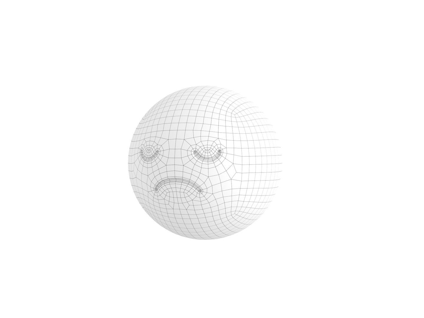 3D Symbol016 Sad Emoji - TurboSquid 2039803