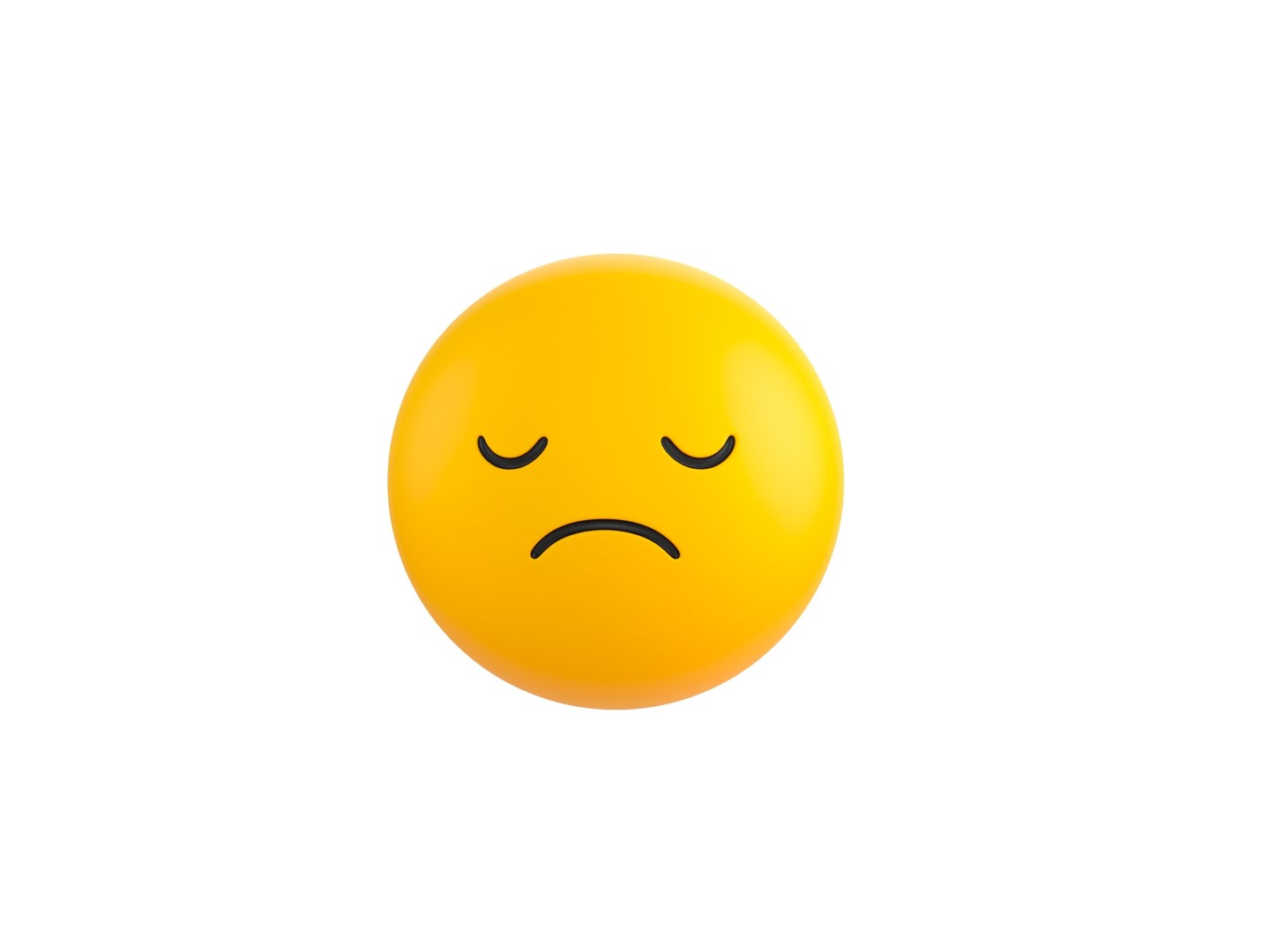 3D Symbol016 Sad Emoji - TurboSquid 2039803