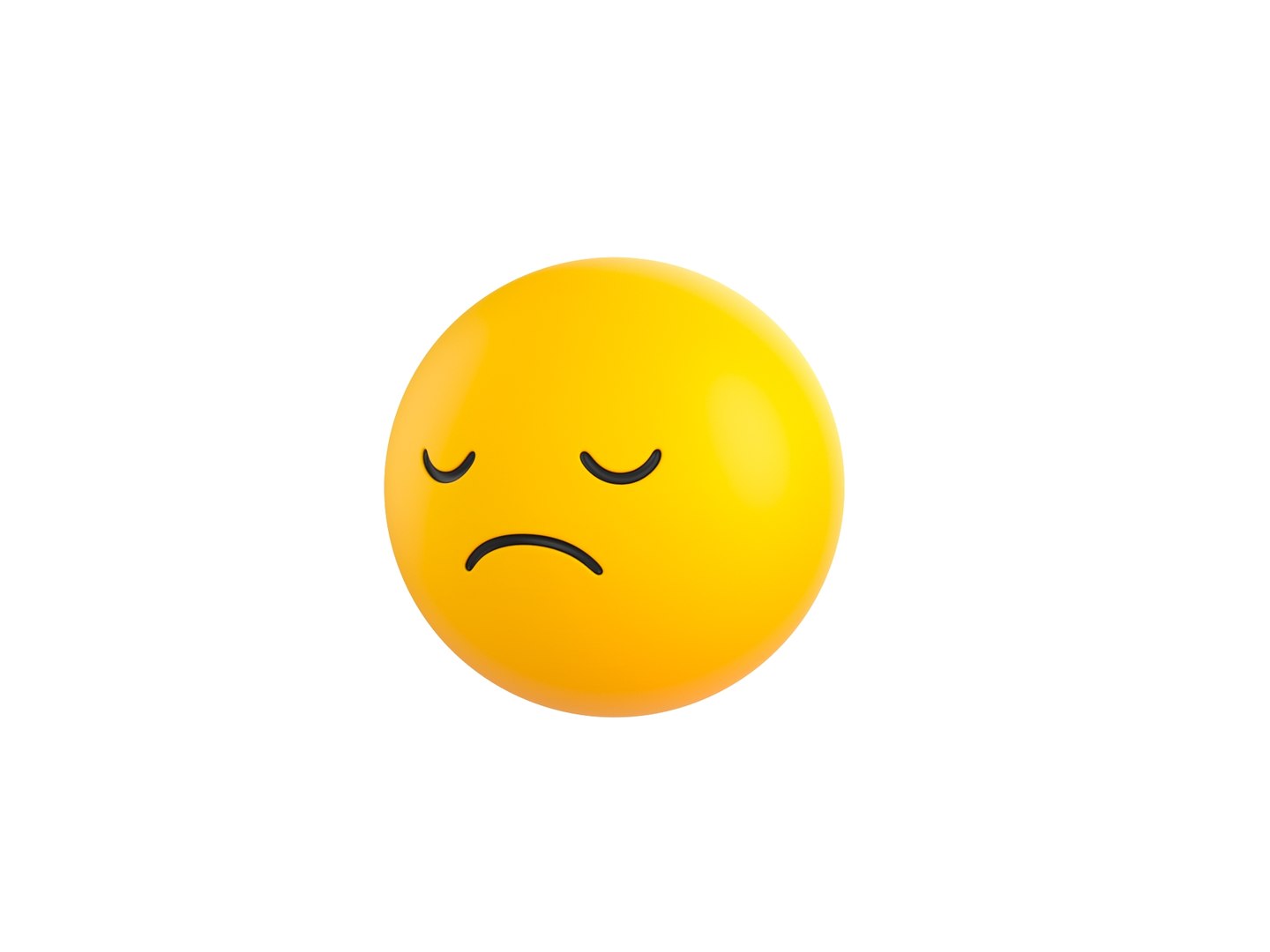 3D Symbol016 Sad Emoji - TurboSquid 2039803