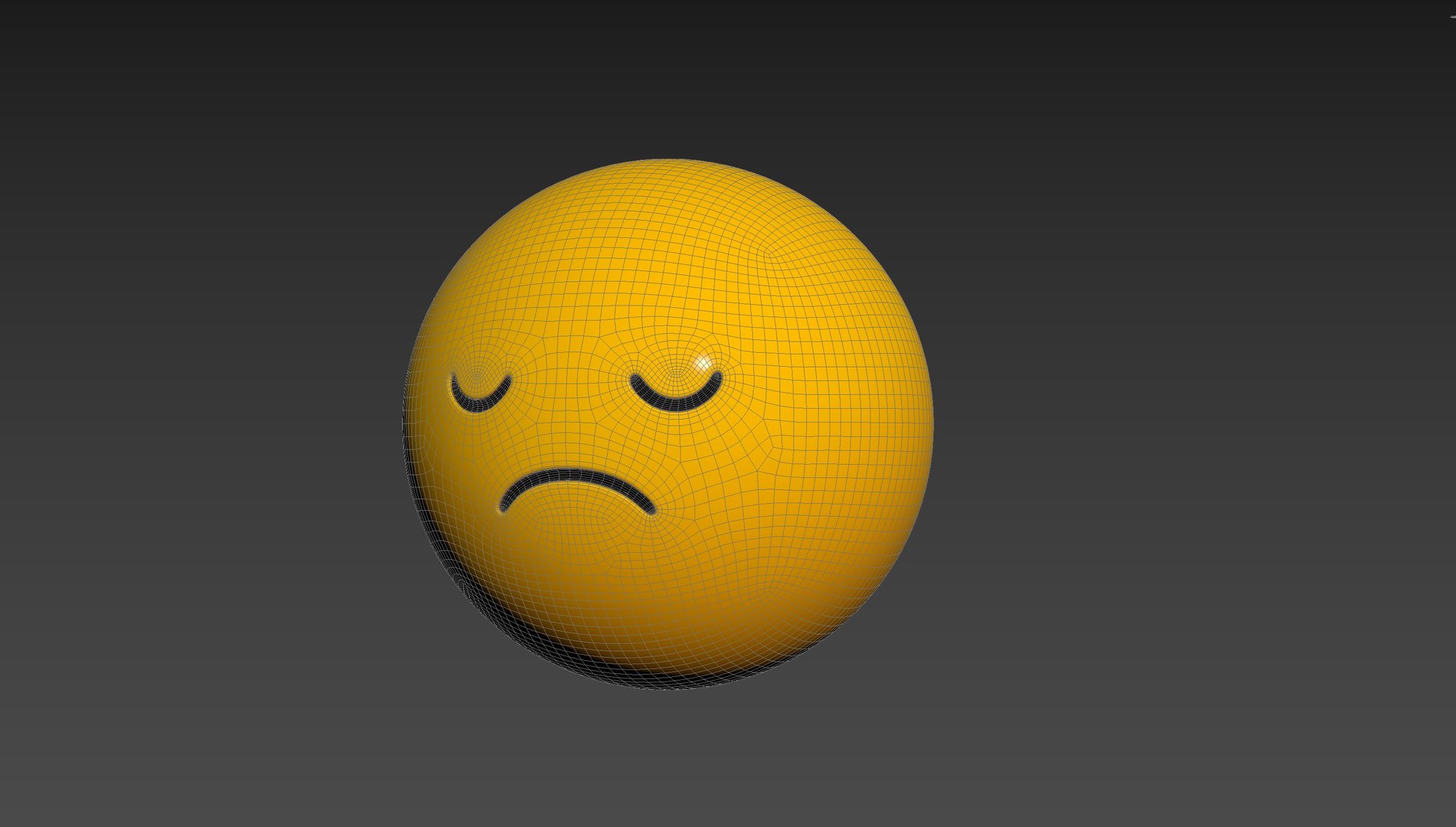 3D Symbol016 Sad Emoji - TurboSquid 2039803