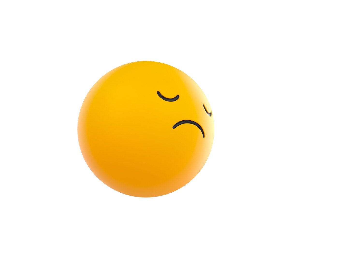 3D Symbol016 Sad Emoji - TurboSquid 2039803