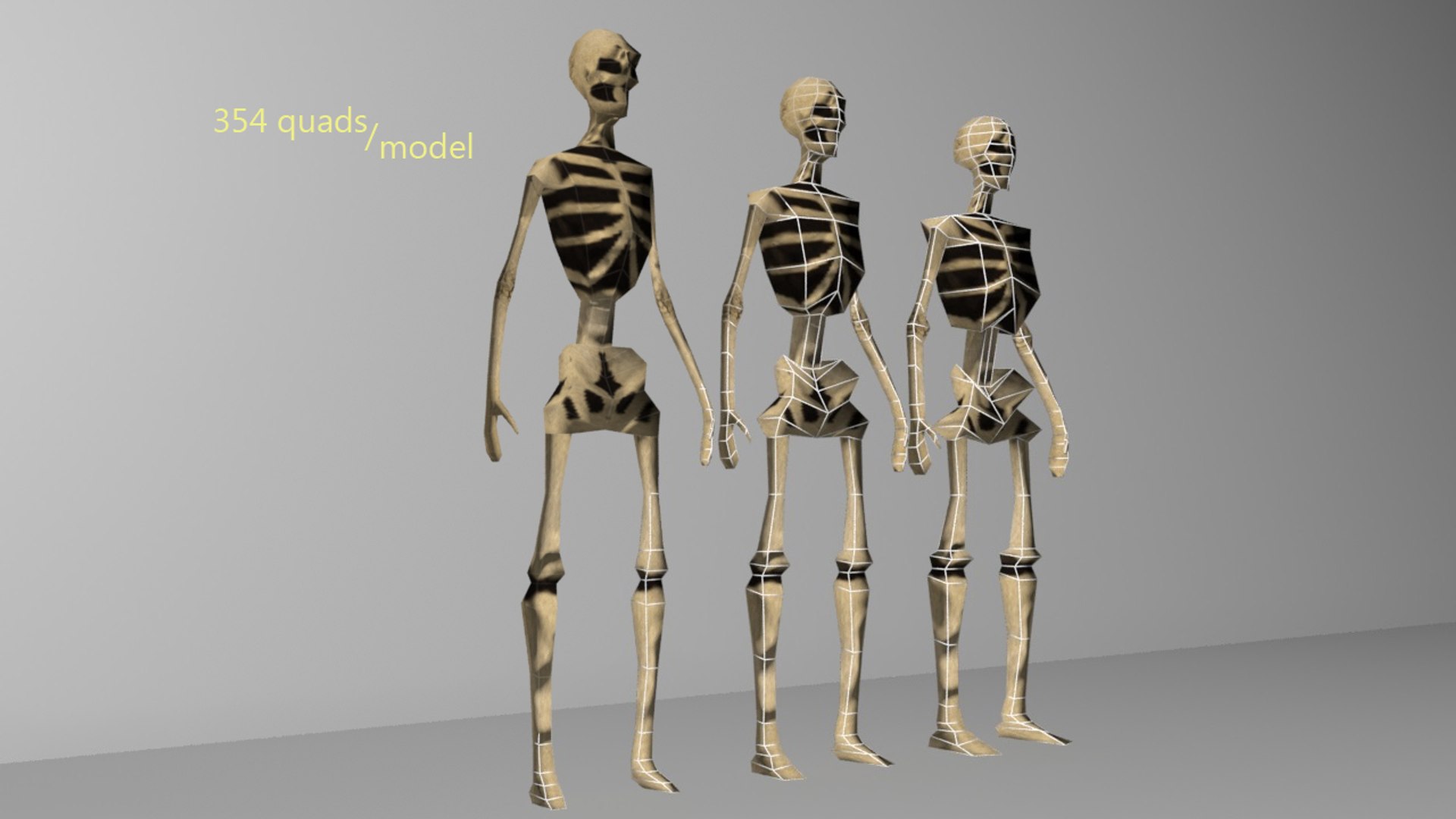 3ds Skeletons Weapons