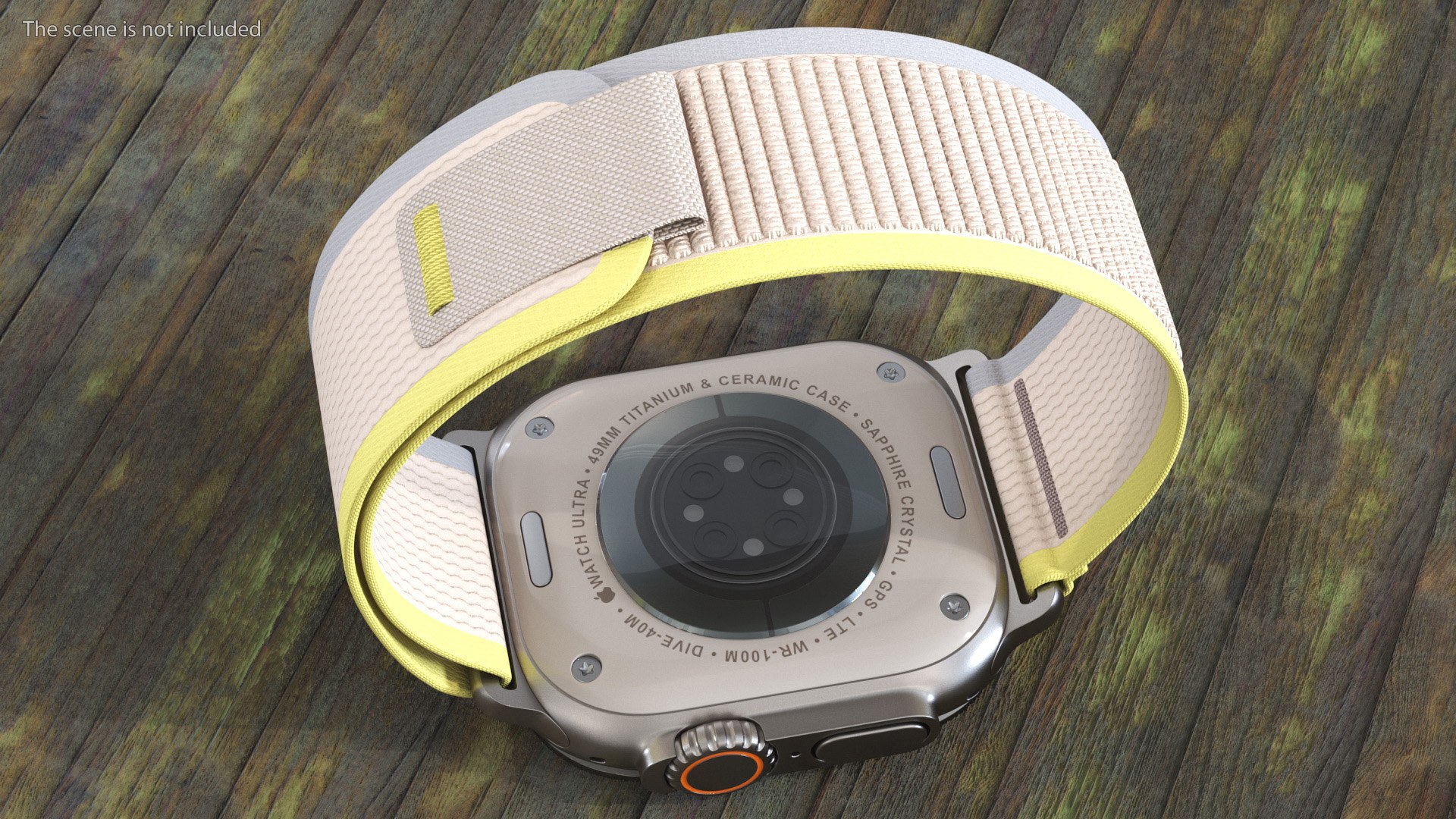 Apple Watch Ultra Trail Loop Yellow-Beige 3D Model - TurboSquid 1984118