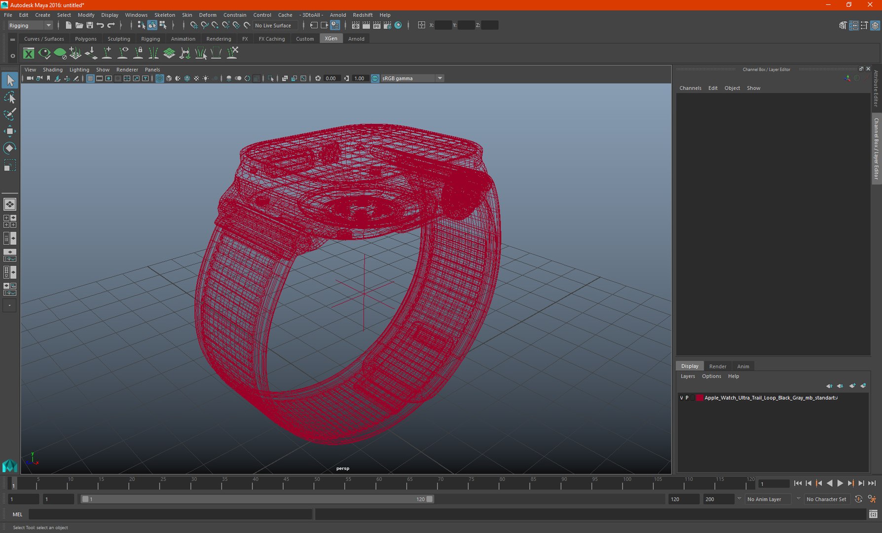 Apple Watch Ultra Trail Loop Yellow-Beige 3D Model - TurboSquid 1984118