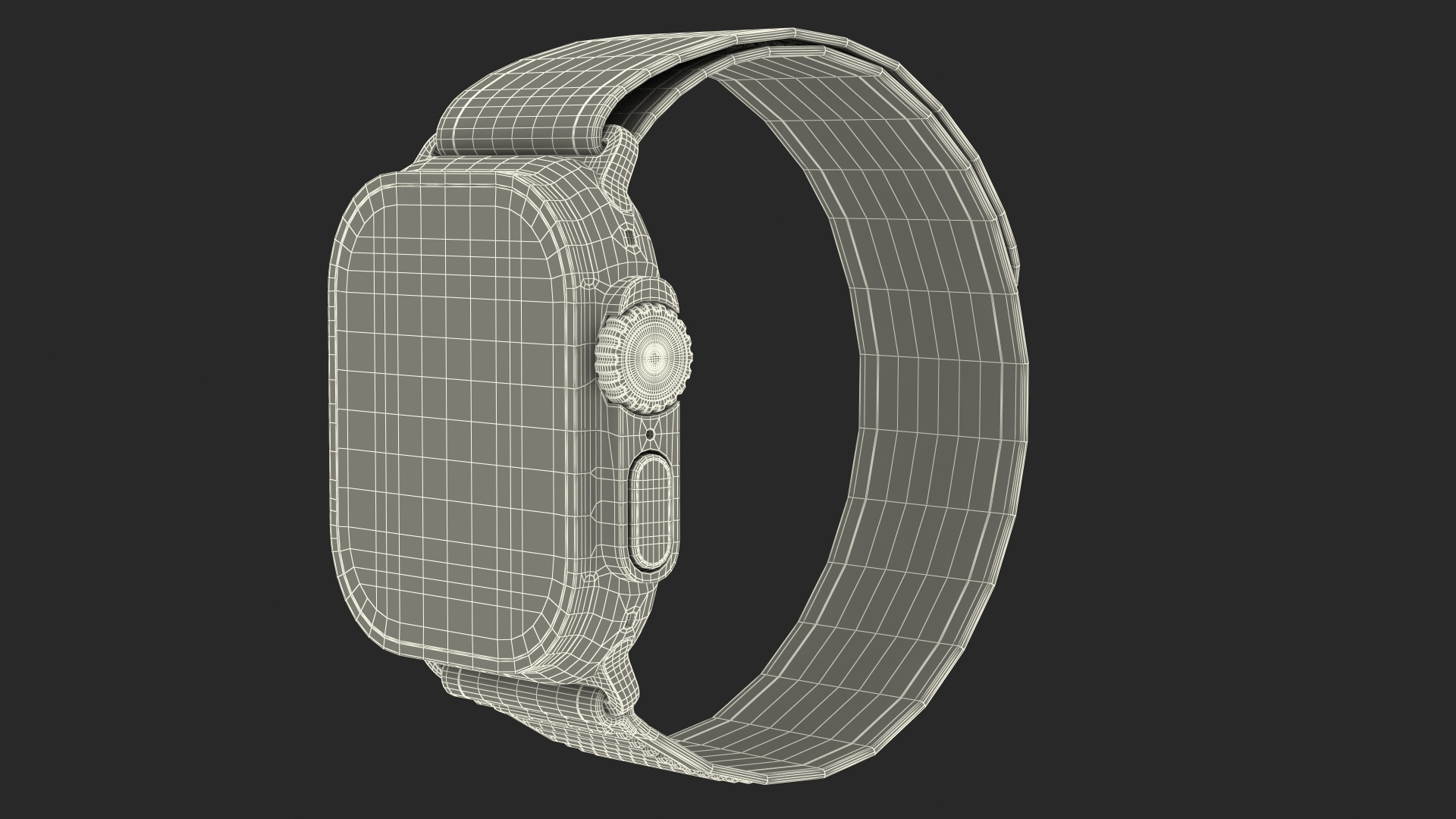Apple Watch Ultra Trail Loop Yellow-Beige 3D Model - TurboSquid 1984118