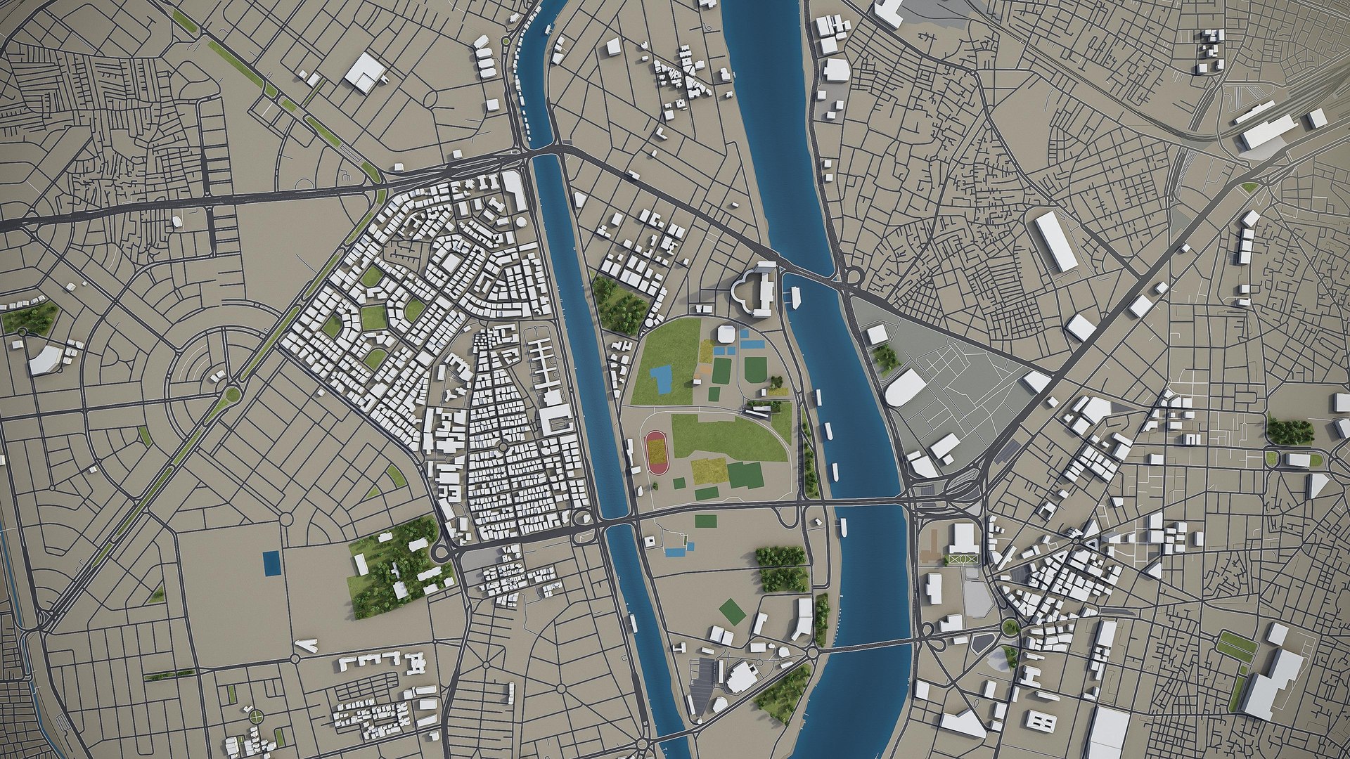 Cairo Surrounding Area - Model - TurboSquid 1468558