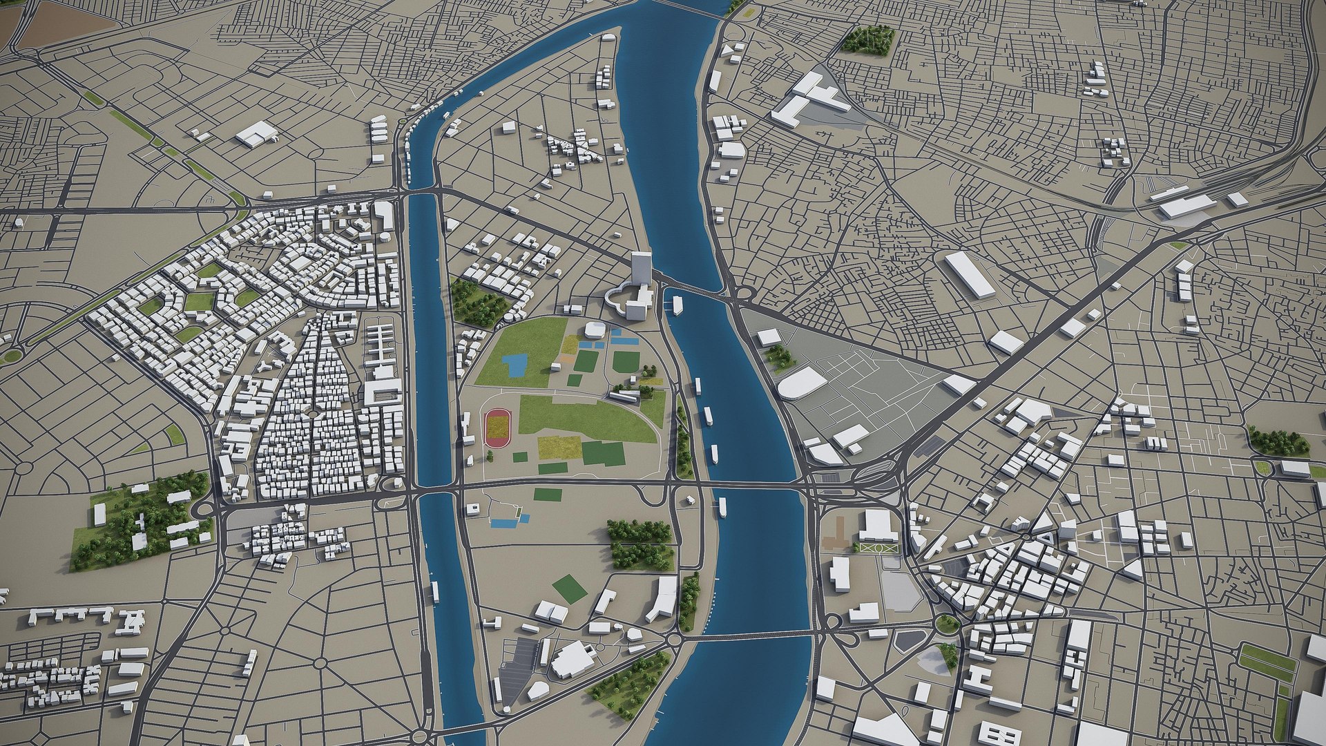 Cairo Surrounding Area - Model - TurboSquid 1468558