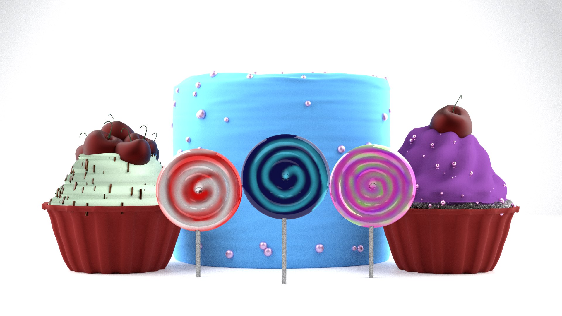 Party Table 3D Model - TurboSquid 2102027