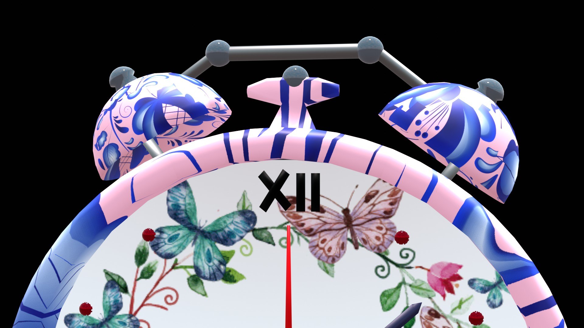 3D Realistic Low Poly Clock 3D Model For Games VR And Animations ...