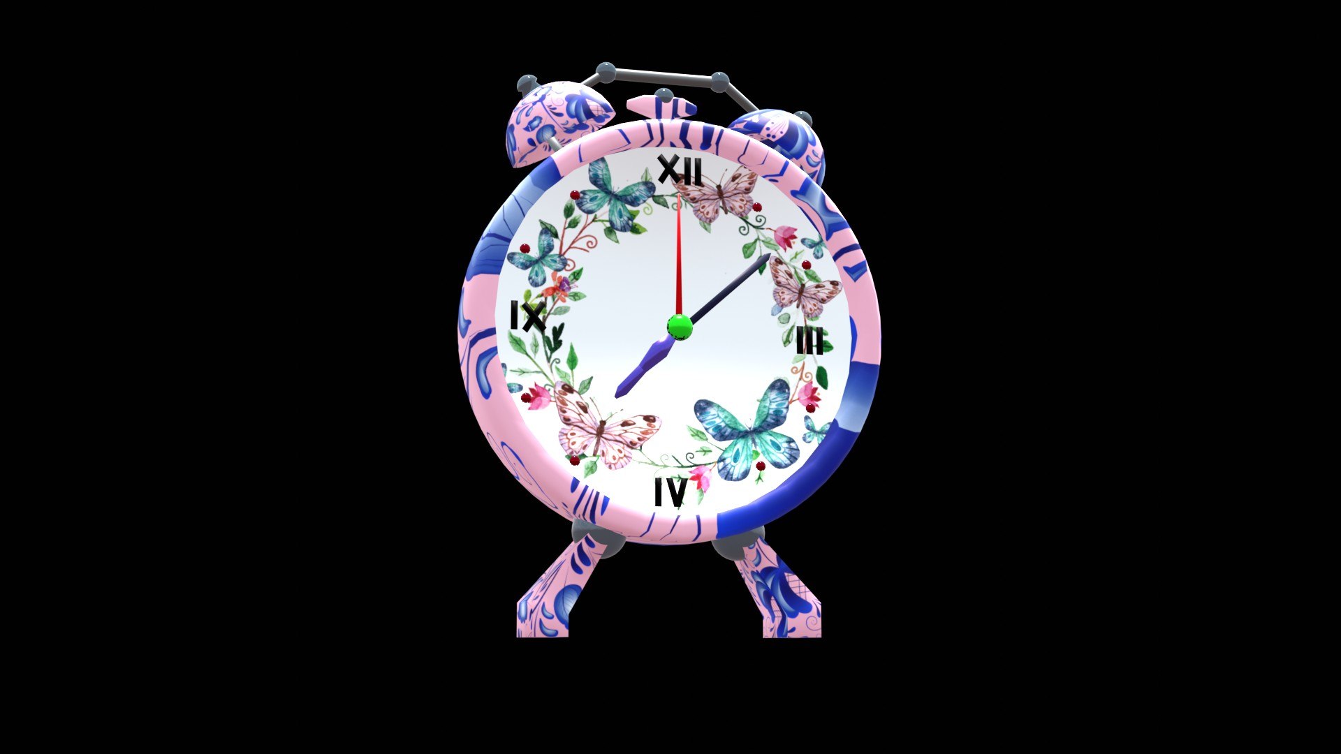 3D Realistic Low Poly Clock 3D Model For Games VR And Animations ...