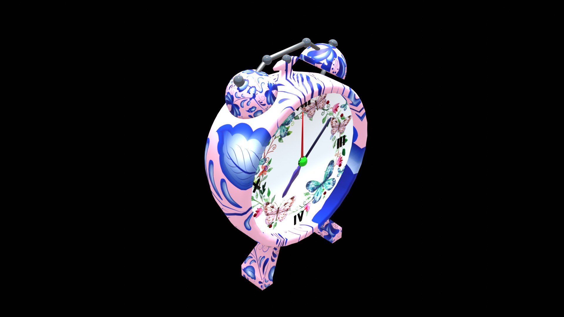 3D Realistic Low Poly Clock 3D Model For Games VR And Animations ...